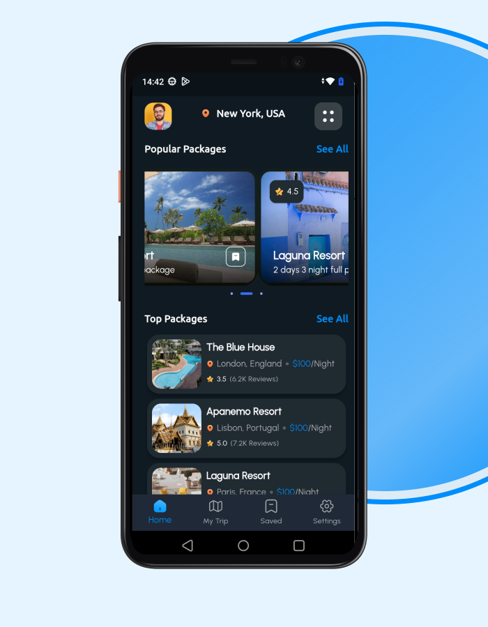 Explore Ease – Flutter Travel App Template | UI Kit | Figma FREE by ImperiaThemes
